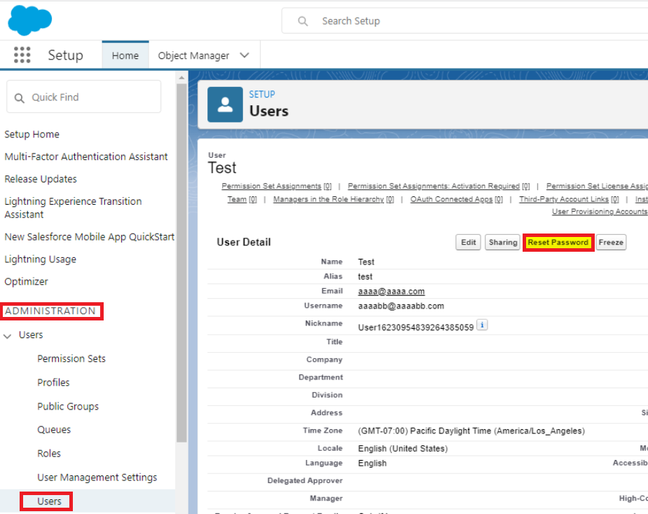 Salesforce User Password Reset 1stream 8056